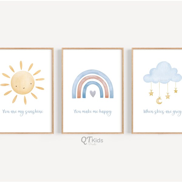 Rainbow Clouds Sun - Etsy