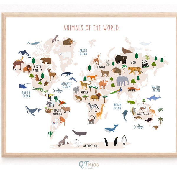 World Map Homeschool Digital Download - Etsy