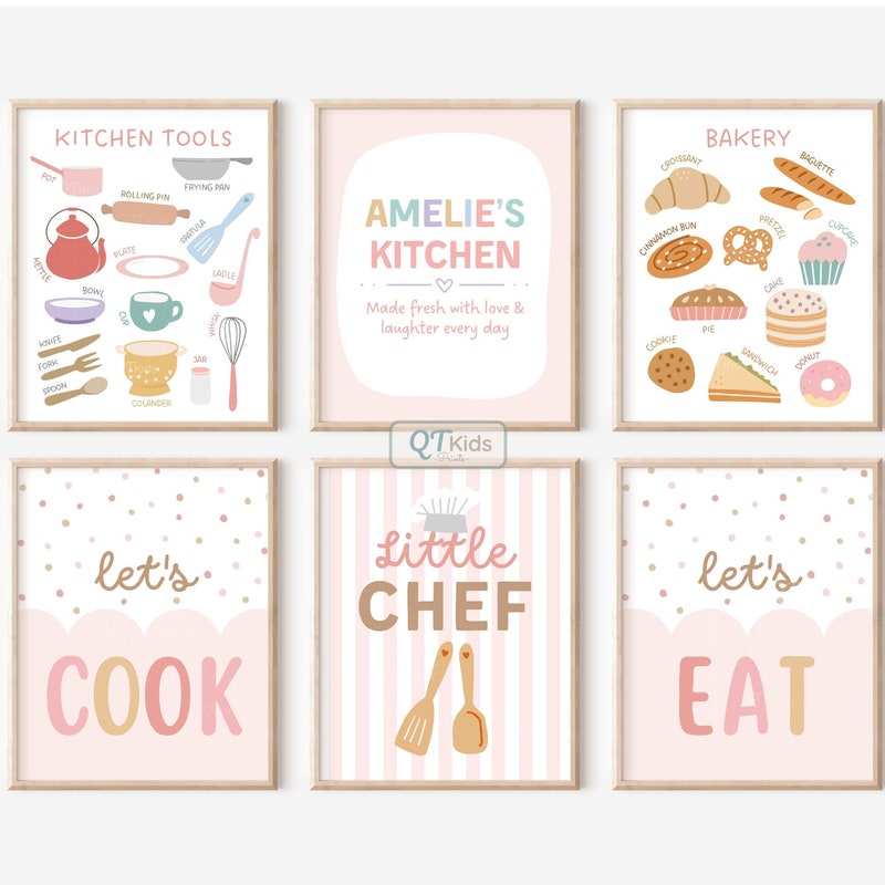 Kids Play Kitchen Name Sign - Etsy