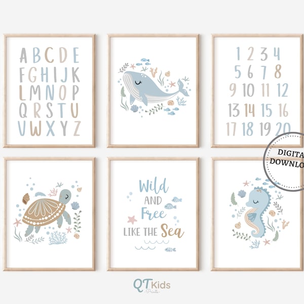 Sea Turtle Alphabet - Etsy