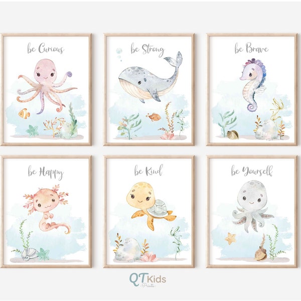 Sea Animals Print - Etsy