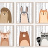 Gender Neutral Animal Nursery Prints, Elephant Lion Giraffe Safari ...