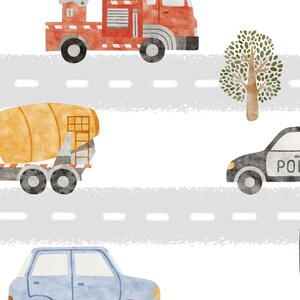 Transport Vehicles Nursery Print, Cars Trucks Printable Wall Art, Boy ...