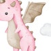 Pink Dragon Nursery Prints, Girl Nursery Prints, Girl Room Printable ...