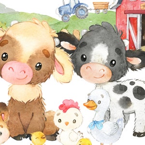 Farm Nursery Print, Farm Animals Printable Wall Art, Kids Playroom ...
