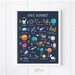 Space ABC Print, Space Alphabet Print, Toddler Playroom Printable Wall ...