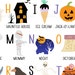 Halloween ABC Alphabet Print, Halloween Alphabet Poster, Montessori ...