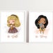 Princess Print Set, Girl Nursery Prints, Princess Themed Nursery ...