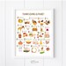 Thanksgiving ABC Alphabet Print Alphabet Poster Montessori - Etsy