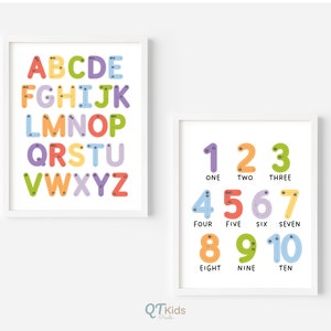 Educational Prints, ABC Posters, Classroom Printable, Kids Playroom ...