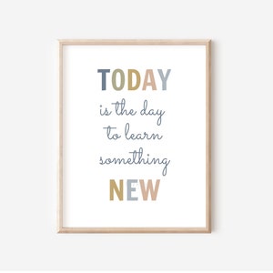 Kids Inspirational Quotes, Rainbow Print, Home School Classroom ...