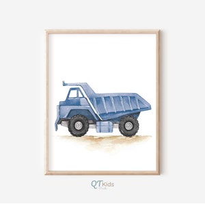 Construction Truck Nursery Prints, Transport Vehicles Wall Art ...