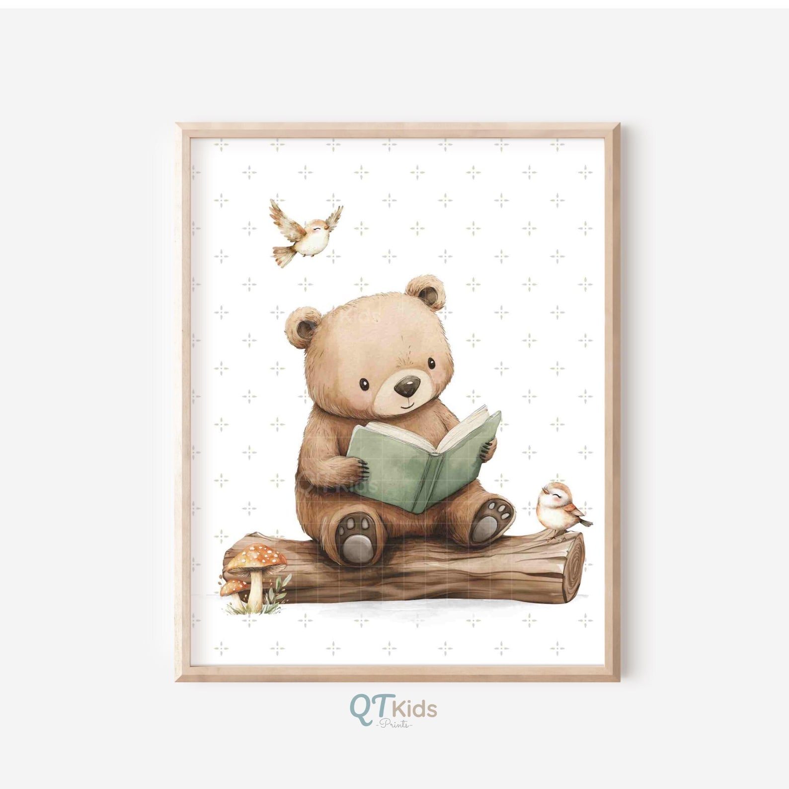 Reading Animals Nursery Prints, Cool Kids Read Books, Book Nook Wall ...