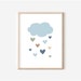 Sun Cloud Rainbow Hearts Prints, Boy Nursery Printable Wall Art ...