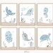 Under the Sea Nursery Prints, Ocean Animal Printable Wall Art, Neutral ...