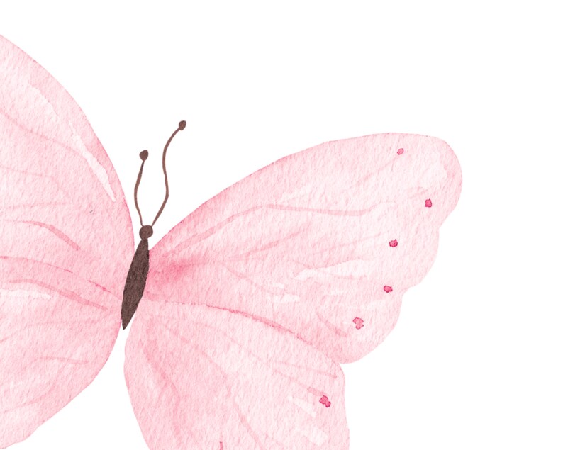 Butterfly Wall Art Girl Nursery Printable Wall Art Kids Room - Etsy