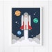 Space Nursery Print, Space Rocket Print, Kids Playroom Printable Wall ...