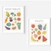Fruits Vegetables Educational Prints, Classroom Printable, Learning ...