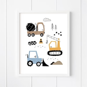 Construction ABC Posters, Boy Nursery Alphabet Prints, Construction ...