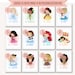 Princess Print Set, Girl Nursery Prints, Princess Themed Nursery ...