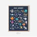 Solar System Planets Bulletin Board Pack With Night Sky Space Border ...
