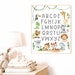 Safari Animal Alphabet Print, Safari Printable Wall Art, Gender Neutral ...