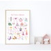 Princess ABC Prints, Girl Nursery Print, Playroom Princess Decor ...