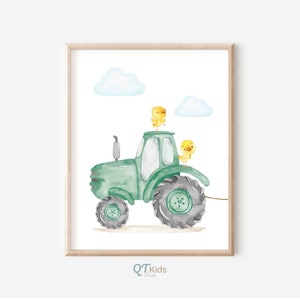 Farm Animal Prints, Personalized Boy Nursery Playroom Printable Wall ...