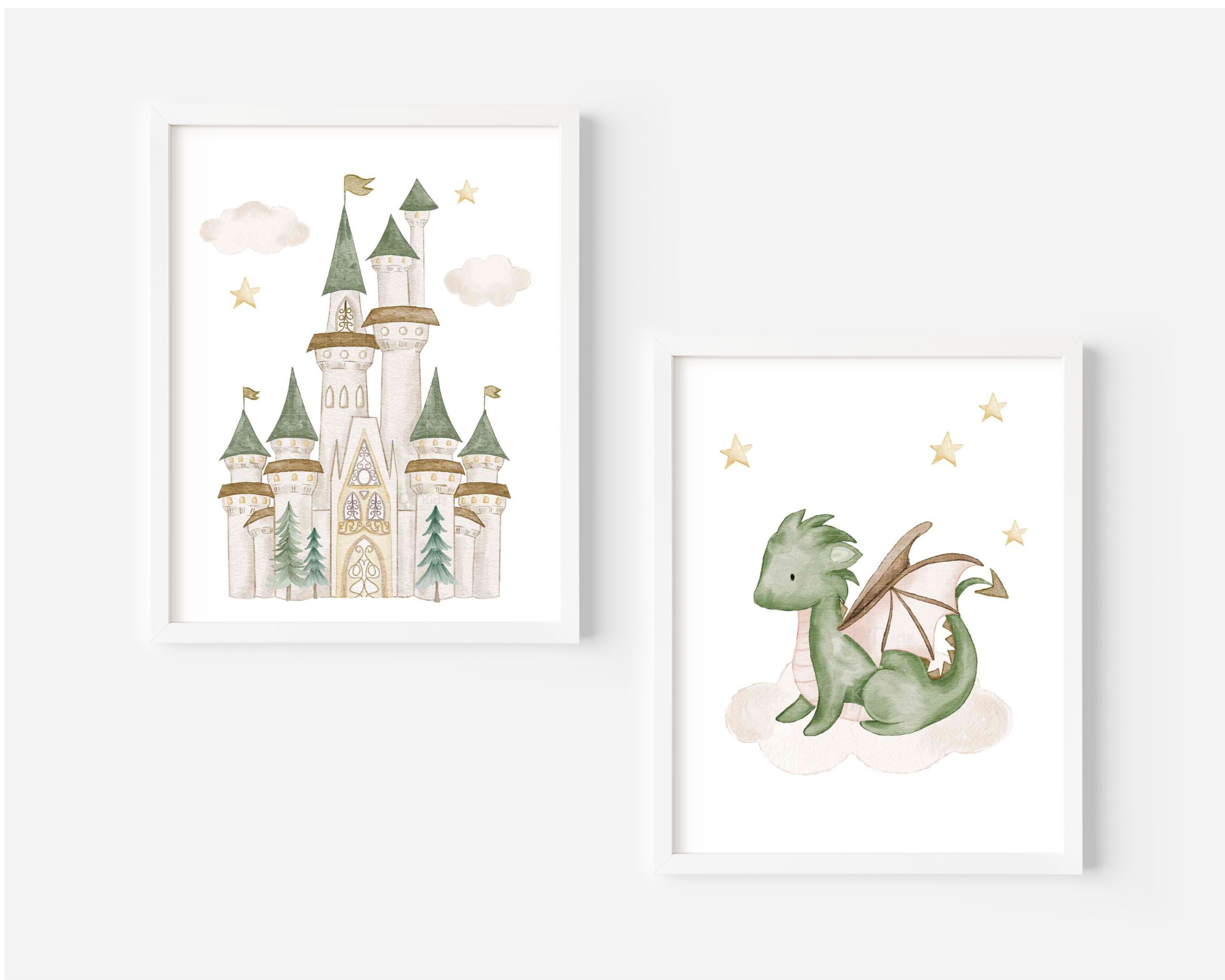 Dragons Nursery Prints, Boy Room Printable Wall Art, Playroom Wall ...