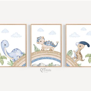 Dinosaur Prints, Watercolour Dinosaur Printable Wall Art, Playroom ...
