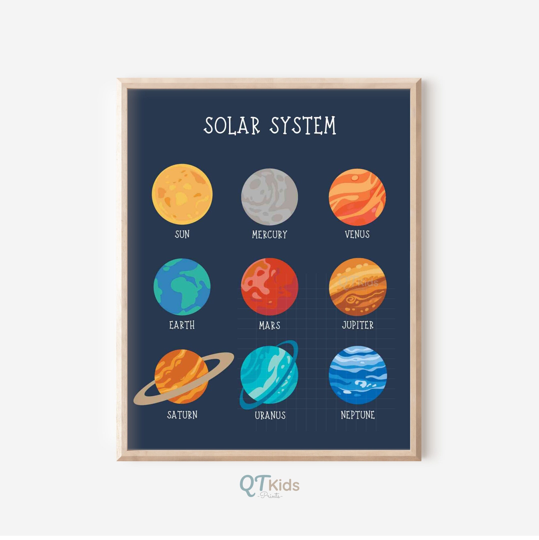 Space ABC Print, Solar System Rocket Planet Printable Wall Art, Space ...
