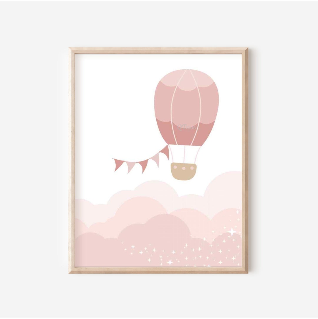 Girl Nursery Room Printable Wall Art, Pink Girl Room Decor, Boho ...