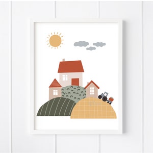 Farm Kids Room Printable Wall Art, Playroom Farm Decor, Farm Decor ...