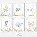 Under the Sea Nursery Prints, Nautical Ocean Animal Posters, Boy ...