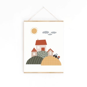 Farm Kids Room Printable Wall Art, Playroom Farm Decor, Farm Decor ...