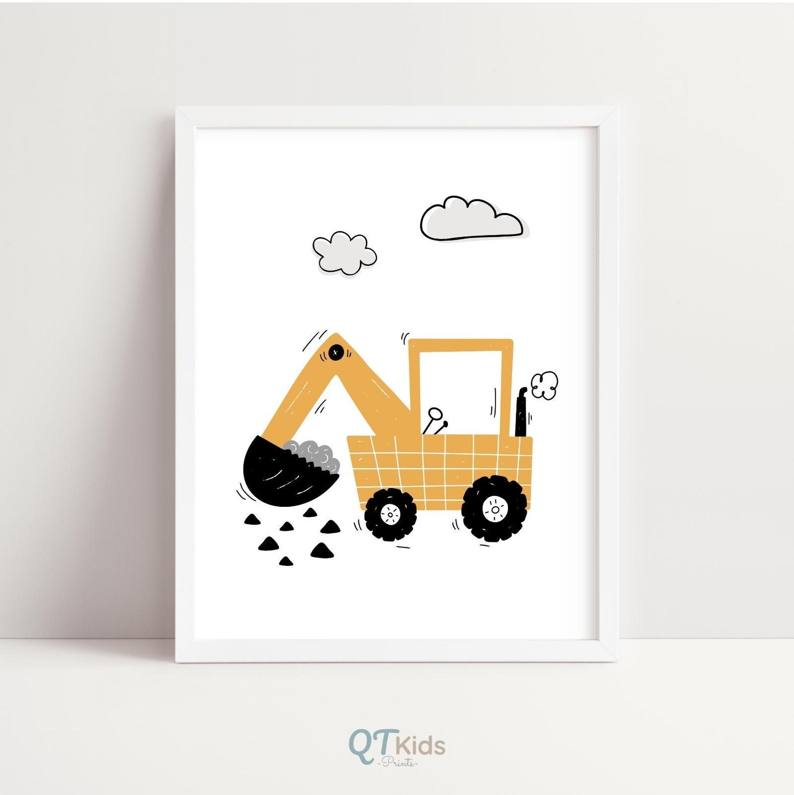 Construction Prints for Boys Room Nursery Prints Kids Room - Etsy
