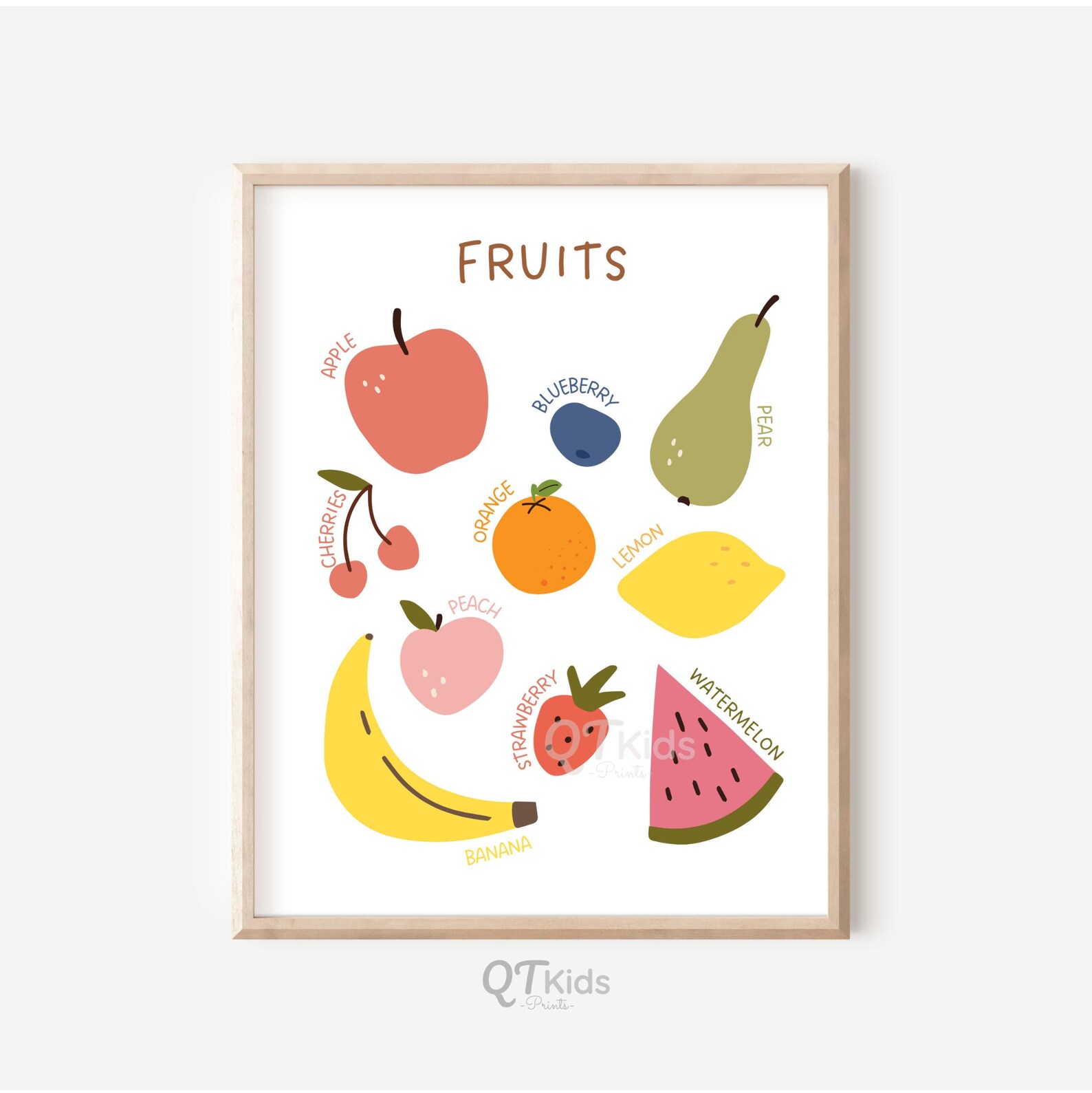 Fruits Vegetables Educational Prints Classroom Printable - Etsy Canada