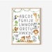 Safari Animal Alphabet Print Safari Printable Wall Art - Etsy