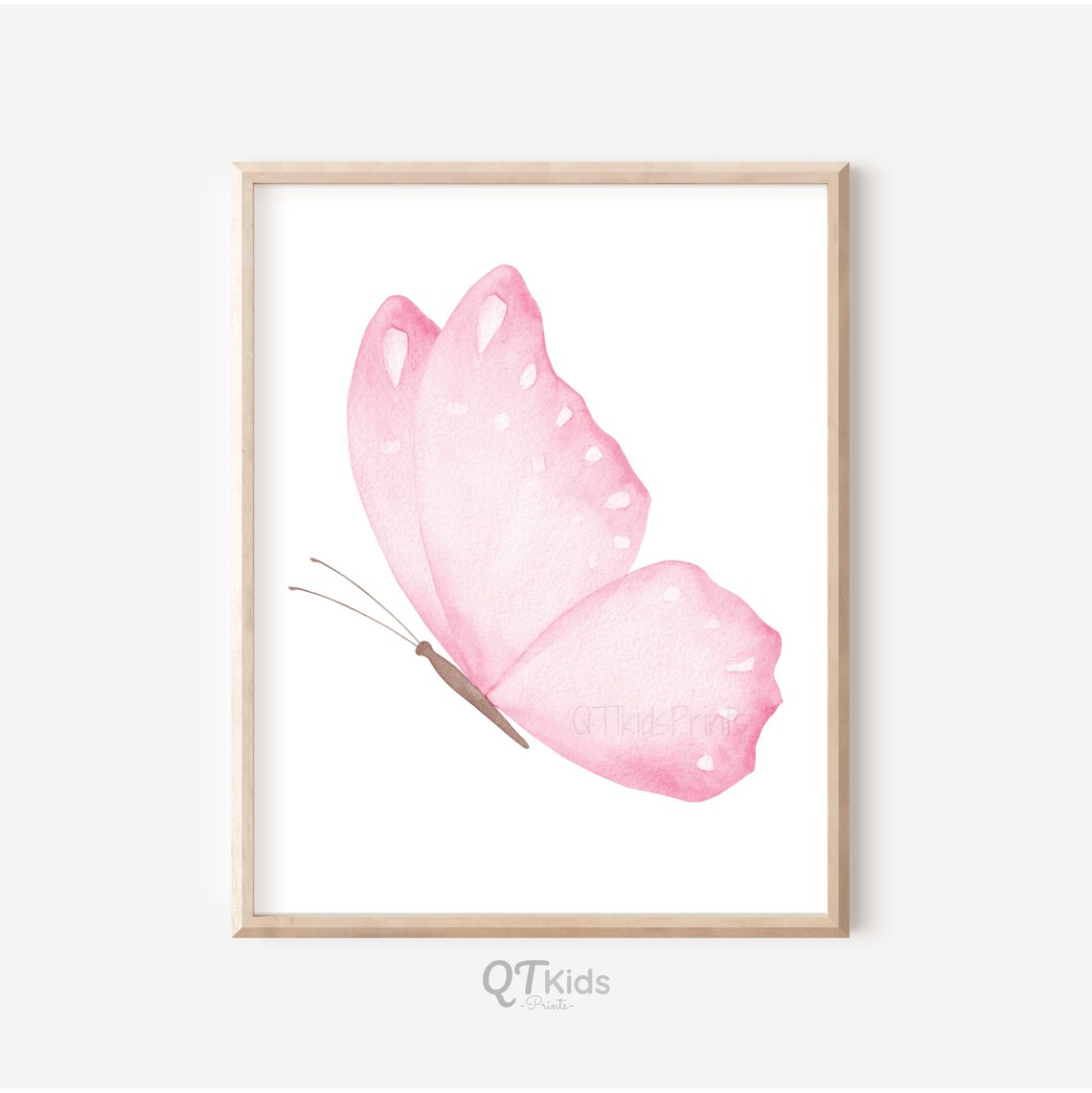 Butterfly Wall Art, Girl Nursery Printable Wall Art, Kids Room Wall Art ...