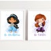 Princess Print Set, Girl Nursery Prints, Princess Themed Nursery ...