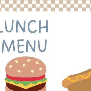 Kitchen Playroom Prints, Pretend Play Kitchen Printable Wall Art, Blue ...