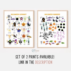 Halloween ABC Alphabet Print, Halloween Alphabet Poster, Montessori ...