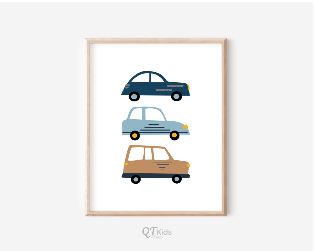 Cars Prints for Nursery and Boys Room, Cars Printable Wall Art ...