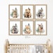 Woodland Animal Prints, Boy Nursery Printable Wall Art, Forest Animal ...