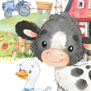Farm Nursery Print, Farm Animals Printable Wall Art, Kids Playroom ...