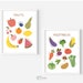 Fruits Vegetables Educational Prints, Classroom Printable, Learning ...