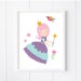 Princess ABC Prints Girl Nursery Print Set of 6 Playroom - Etsy