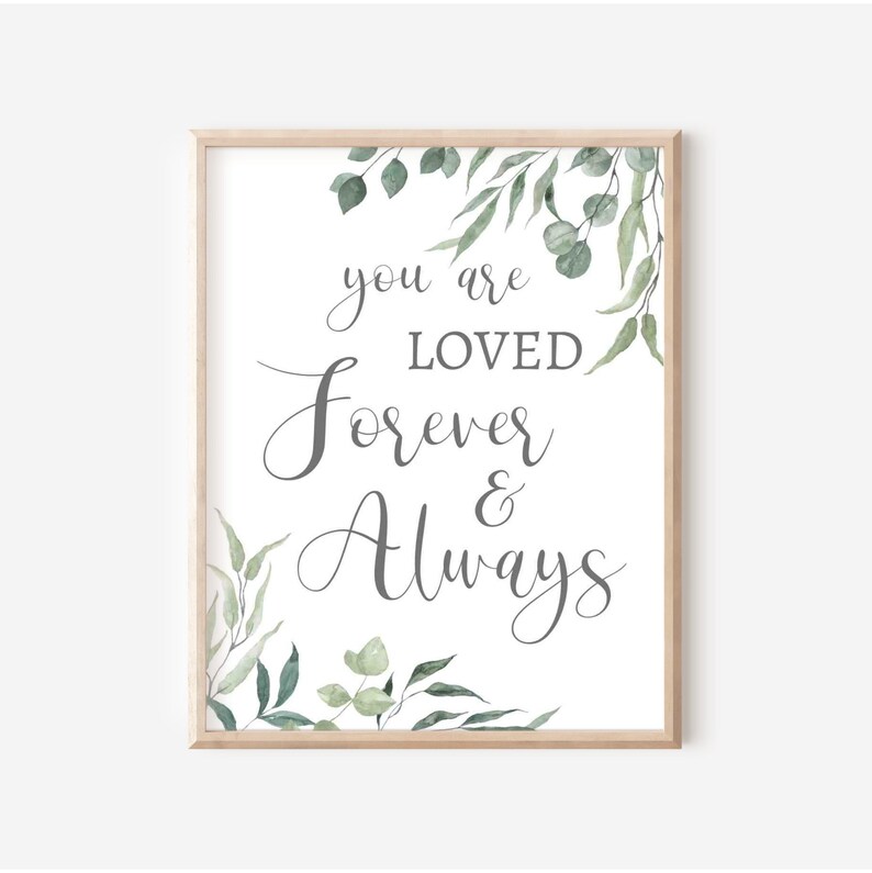 Woodland Prints, Watercolour Deer Fox Nursery Prints, You Are Loved ...