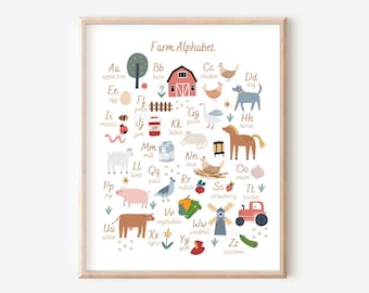 Farmyard Nursery Print Set Animal Nursery Prints Nursery - Etsy