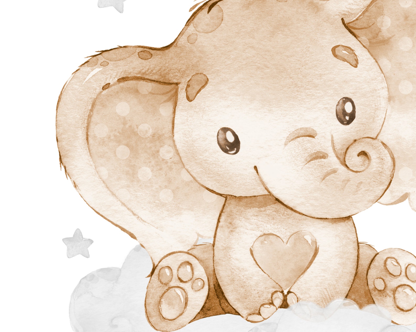 Gender Neutral Animal Nursery Prints, Elephant Lion Giraffe Safari ...